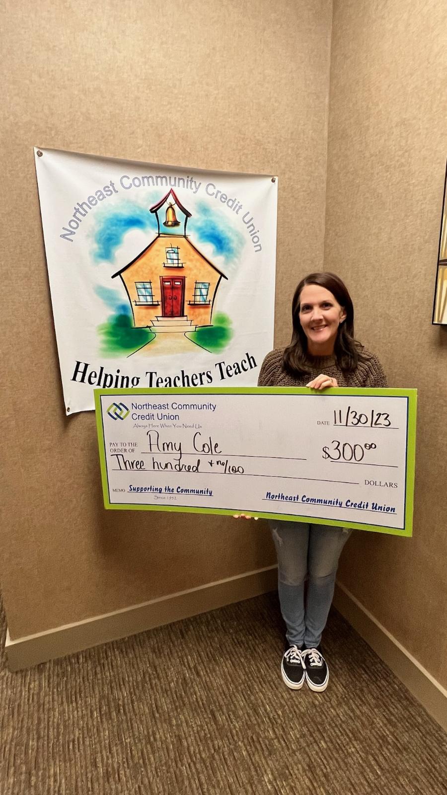 Amy Cole latest HTT winner - Northeast Community Credit Union